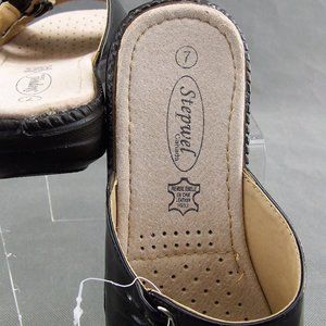 Stepwel Canada | Shoes | Nwot Stepwel Canada Black Upper Patent Leather ...